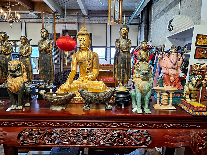 Eastern meets Midwest in this eclectic collection of spiritual statuary. Buddha seems right at home among Milwaukee's diverse cultural treasures.