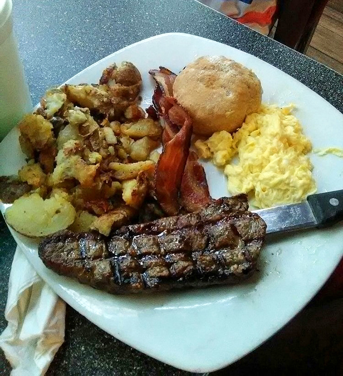 When steak and eggs share a plate, it's not just breakfast &ndash; it's a power move that says "I'm fueling up for something important today."