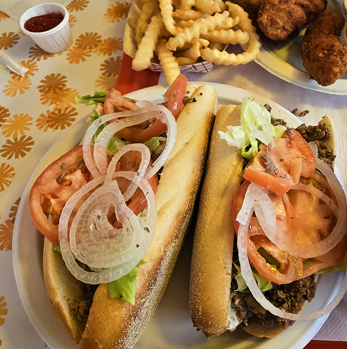 Steak hoagies loaded with fresh toppings on pillowy rolls &ndash; the kind of sandwich that makes you wonder why you'd ever eat anything else.