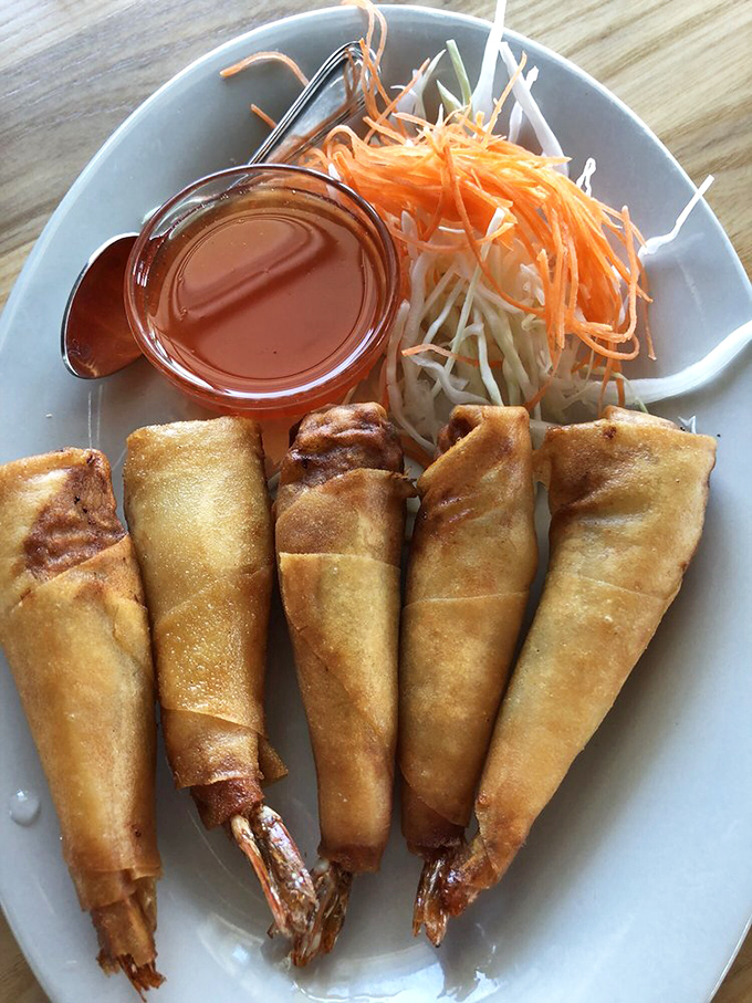 Golden-fried shrimp rolls that crackle with each bite &ndash; the culinary equivalent of popping bubble wrap, but infinitely more satisfying.