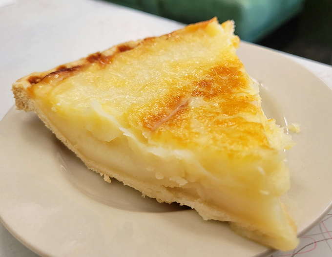 Sugar cream pie that makes you understand why people used to write love songs about desserts instead of people.