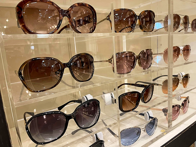 Sunglasses paradise where you'll find yourself saying "these are the ones" at least seventeen times before making a decision.