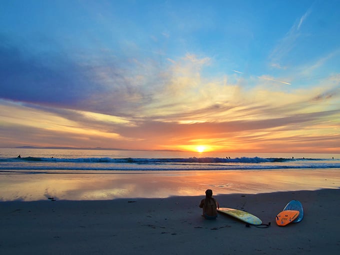 Not pictured: the astronomical beach property prices you'd pay elsewhere for this kind of sunset view.