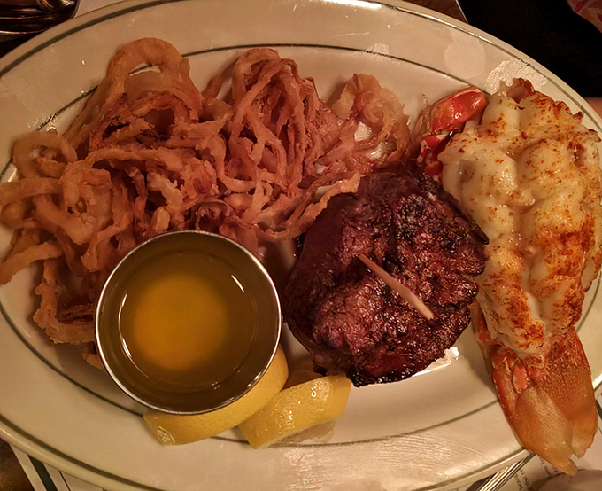 Surf meets turf in the most delicious diplomatic summit imaginable &ndash; neither side willing to concede being the star of this plate.