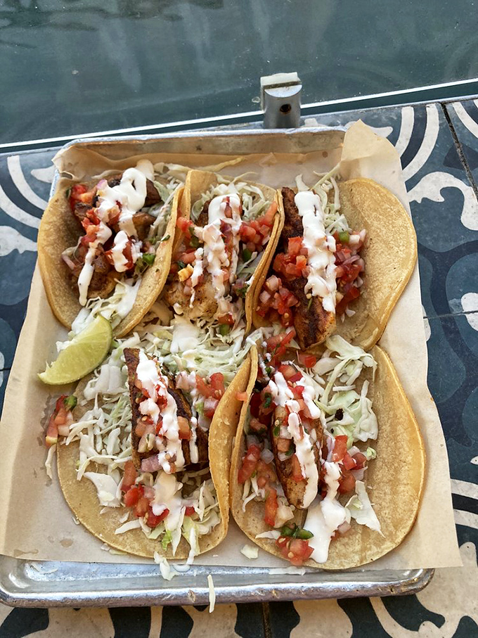 Tacos that make you question every other taco decision in your life. The fish is the star, but that supporting cast of toppings deserves an award.