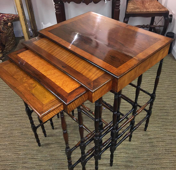 Nested tables that slide together like Russian dolls&mdash;perfect for the cocktail party host who's always short on space.