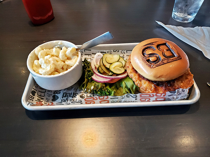 Golden-fried perfection meets creamy mac and cheese&mdash;a combination that makes you wonder why you'd ever eat them separately again. 