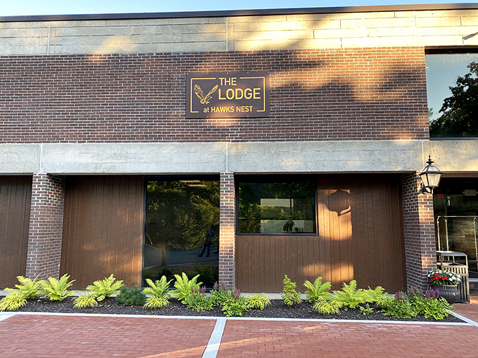 The Lodge at Hawks Nest combines mid-century modern architecture with contemporary comforts, all just steps away from those million-dollar views.