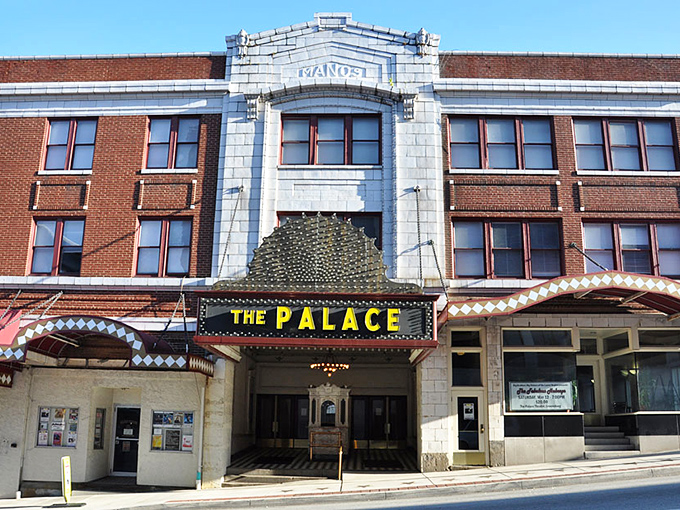 The Palace Theatre's marquee promises entertainment the old-fashioned way&mdash;no streaming required, just genuine applause and the magic of live performance.