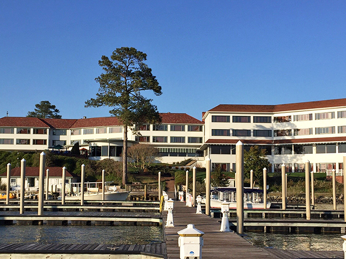 Waterfront luxury meets small-town charm at The Tides Inn, where the dock practically begs you to arrive by boat.