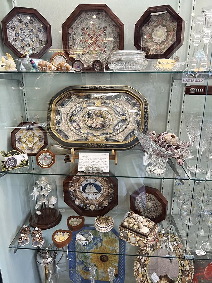 Seashell art so intricate, you'll wonder if mermaids moonlight as interior decorators in their spare time.