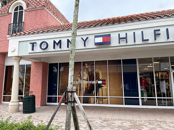 Tommy Hilfiger's coral-hued boutique offers nautical chic that feels right at home in the Sunshine State.