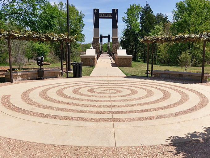 The Traditional Village's circular plaza creates a meditative space where you can contemplate life or just rest your feet.