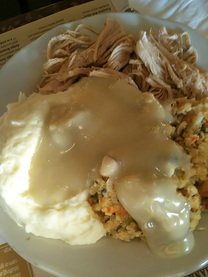 Turkey dinner with stuffing and gravy&mdash;Thanksgiving's greatest hits album available year-round. No family arguments required.