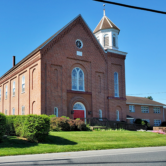 This isn't just a church; it's a brick testament to faith that's stood longer than most of our New Year's resolutions.