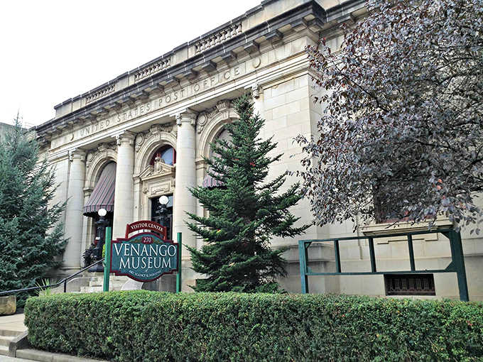 The Venango Museum stands as a neoclassical testament to Oil City's petroleum legacy, where columns and culture preserve the story of American industry.