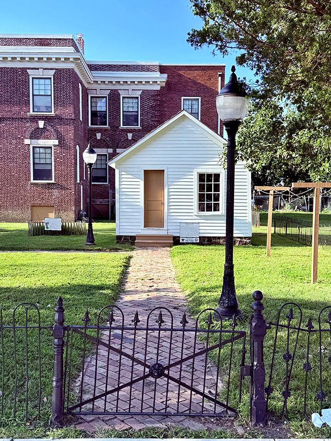 This quaint white cottage, Vineland's first house, sits like a time traveler amid modern buildings &ndash; history you can touch, not just read about.