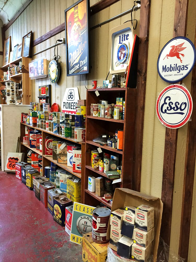 Mobil, Esso, and memories of road trips when gas stations gave away glasses instead of charging for air. Nostalgia by the gallon.