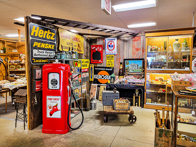 That vintage Texaco pump isn't just decoration&mdash;it's a gas station time machine that'll fuel your nostalgia for simpler days.