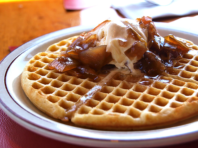 That waffle's wearing coconut and syrup like Liberace wore sequins &ndash; absolutely fabulous and completely unapologetic.