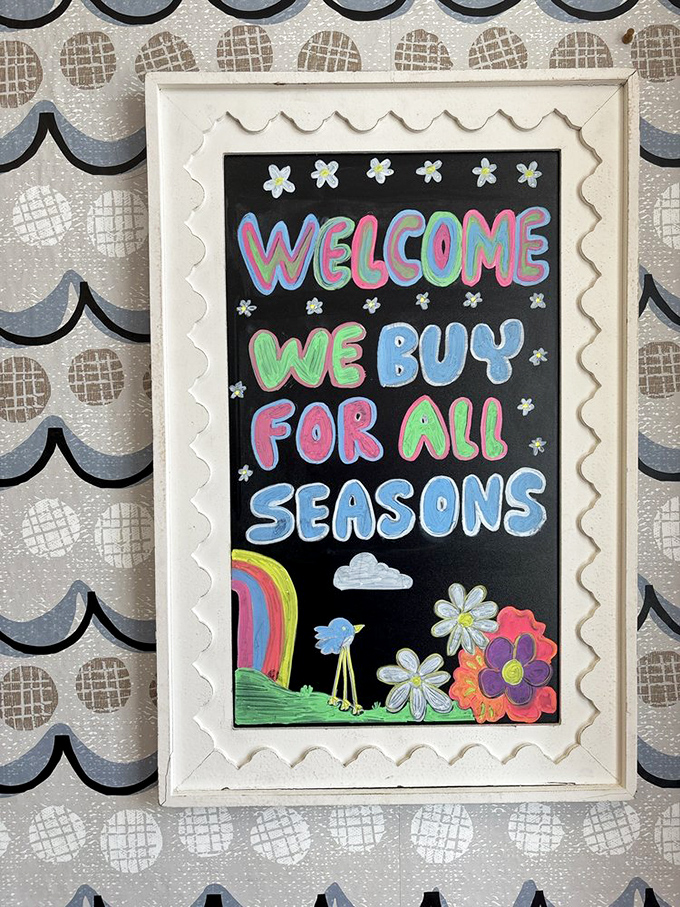"We buy for all seasons" isn't just a policy&mdash;it's an invitation to keep your closet fresh year-round without seasonal budget anxiety.