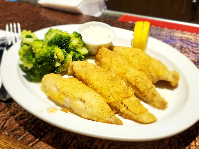 Golden-battered walleye that proves Great Lakes fish deserves the same reverence as its coastal cousins. Simple, honest, and absolutely delicious.