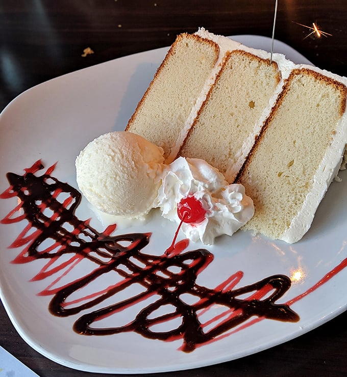 Layer cake that would make your grandmother both proud and jealous. The ice cream isn't an accessory&mdash;it's an essential supporting character in this sweet drama.