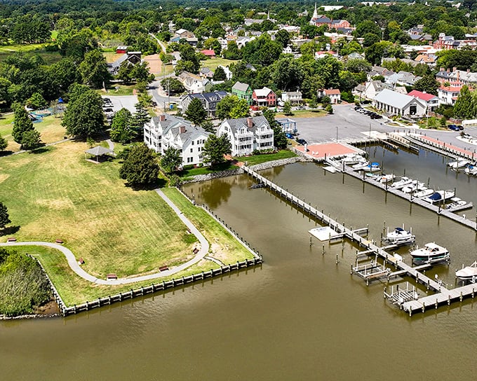 Waterfront living at its finest &ndash; Chestertown's marina showcases the perfect marriage between historic homes and boats gently bobbing in the Chester River.