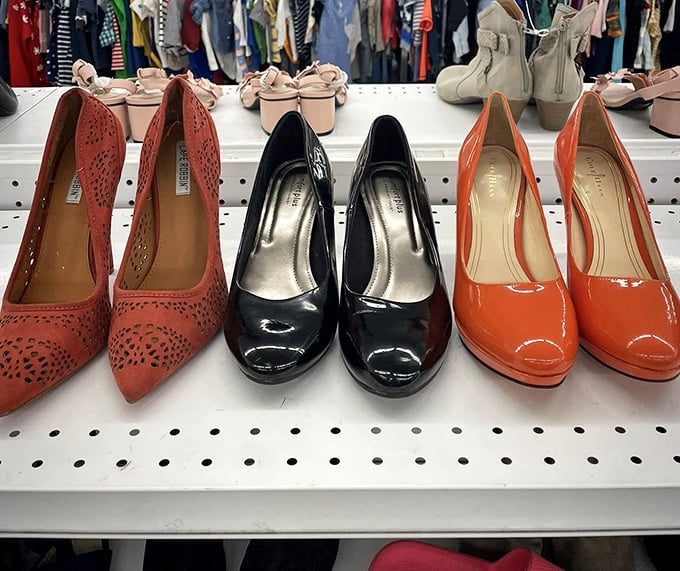 Cinderella had a fairy godmother; you have Payless. These barely-worn heels are ready for their second ball.