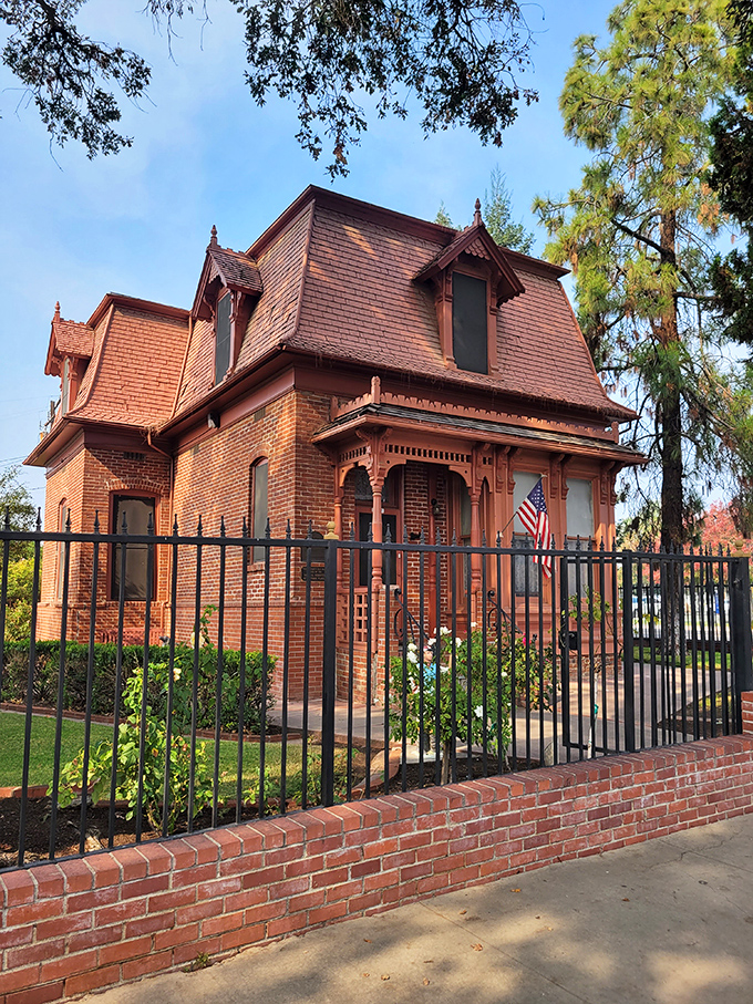 The Zalud House stands as Victorian-era perfection, its brick facade and ornate details whispering, "They really don't make 'em like they used to."