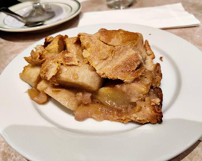 Apple pie that would make your grandmother weep tears of joy and demand the secret recipe immediately.