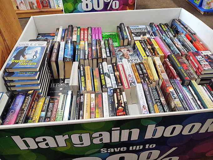 Books at 80% off turn impulse purchases into intellectual investments&mdash;suddenly that home library feels entirely achievable.