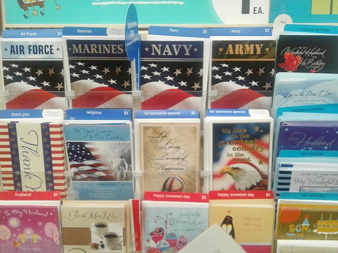 Patriotic sentiments and heartfelt messages for every occasion&mdash;where Hallmark emotions meet blue-collar budgets in perfect harmony.