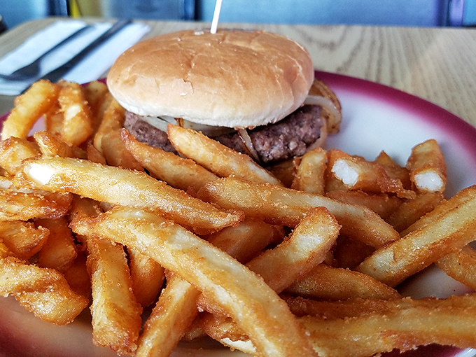 These aren't just fries&mdash;they're golden ambassadors from the kingdom of comfort food, escorting their burger royalty.