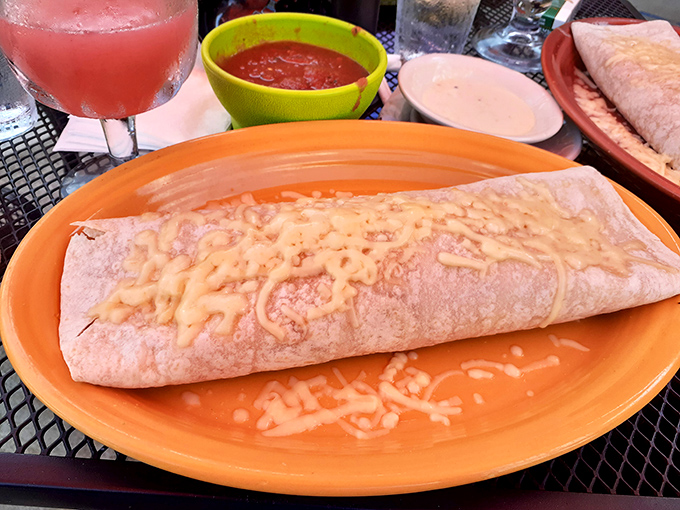 This burrito isn't just large&mdash;it's the kind of commitment that requires strategic planning and possibly a doggy bag.