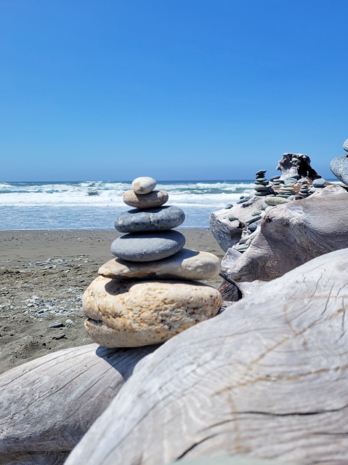 Perfectly balanced stones that somehow make your carefully organized spice rack seem like amateur hour. Nature's Zen masterclass.