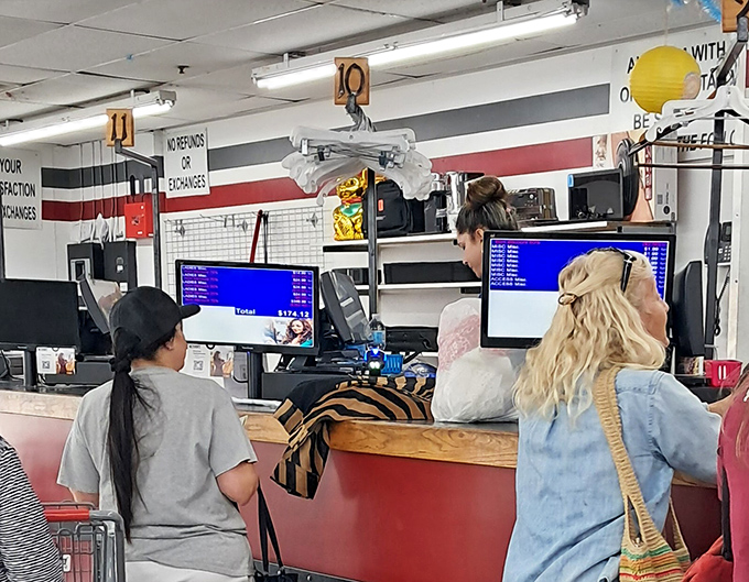 At checkout, the moment of truth arrives &ndash; will today's treasures stay within budget? (Spoiler alert: at these prices, they usually do.)