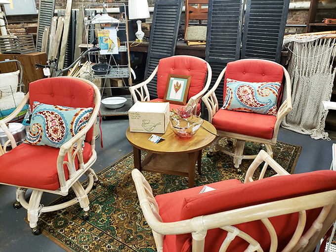 These coral chairs aren't just furniture&mdash;they're a committee waiting to hear about your day over cocktails on the lanai.