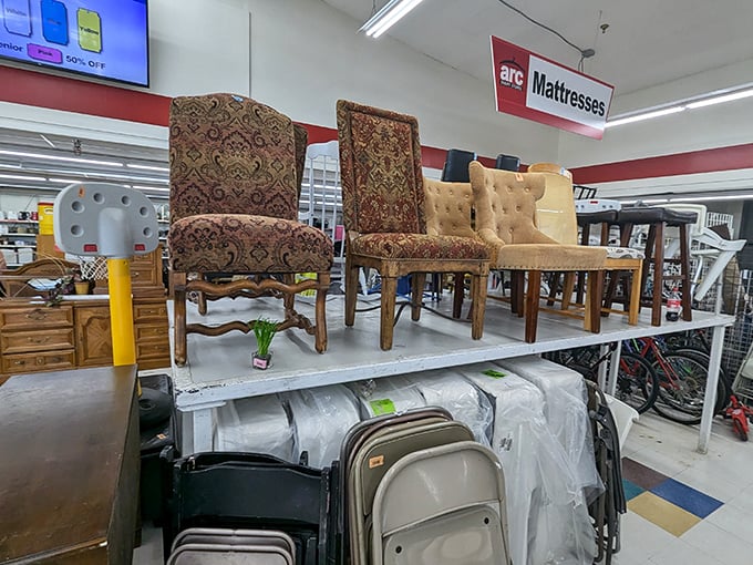 These chairs aren't just furniture&mdash;they're time machines waiting to transport your living room to an era of solid craftsmanship and distinctive style.