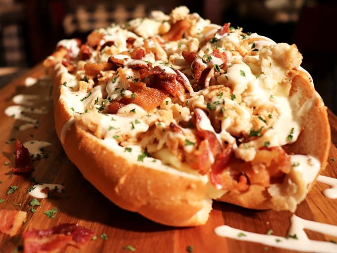 Chicken cheesesteak nirvana achieved on a perfectly toasted roll. The kind of sandwich that makes you temporarily forget your name.