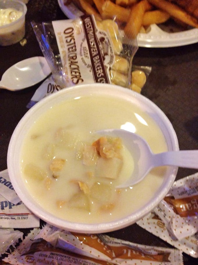 New England chowder so creamy it should require a lifeguard on duty. Dive in at your own delicious risk.