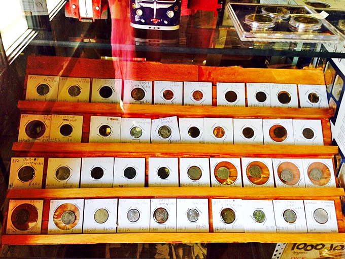 Numismatist heaven! These meticulously arranged coins tell America's story one copper, silver, and nickel portrait at a time&mdash;portable history lessons with monetary value.