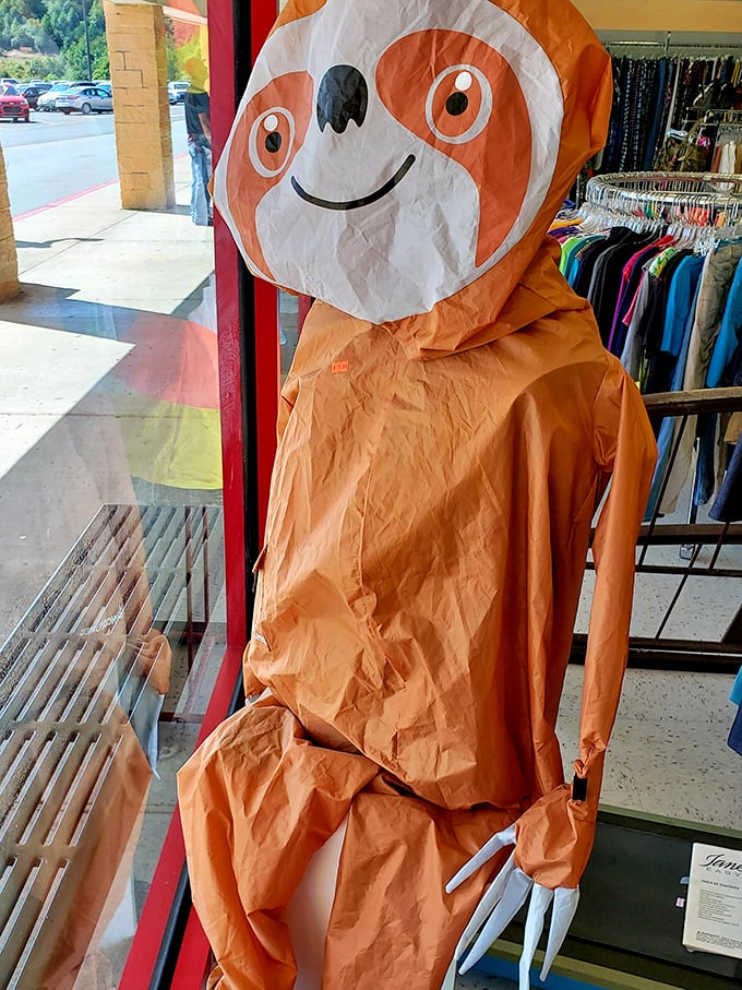 Meet your new Halloween hero! This sloth costume proves secondhand shopping isn't slow when it comes to delivering quirky finds.