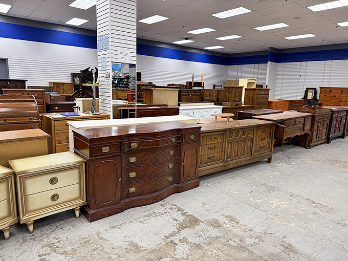 Solid wood furniture that tells stories&mdash;these vintage dressers and sideboards have weathered decades with more grace than most of us manage in a week.