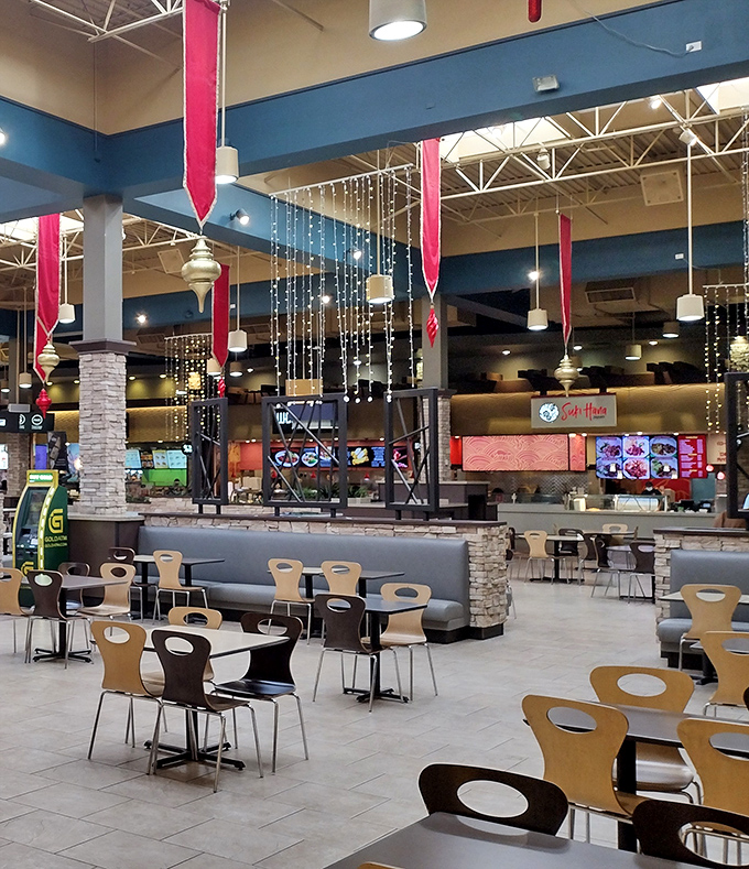 The food court presents a United Nations of fast cuisine where decision paralysis is the only thing more common than the phrase "I'll just have a bite of yours."