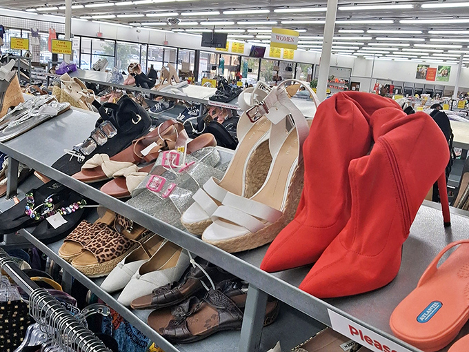 The shoe section&mdash;where Cinderella stories begin daily as shoppers discover everything from practical flats to those red statement heels calling your name.