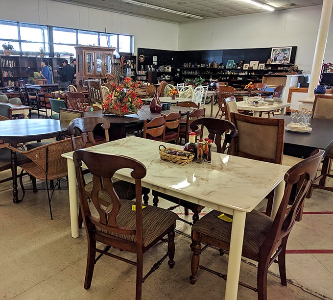 A dining table symphony where mismatched chairs create unexpected harmony, ready for your family's next gathering.