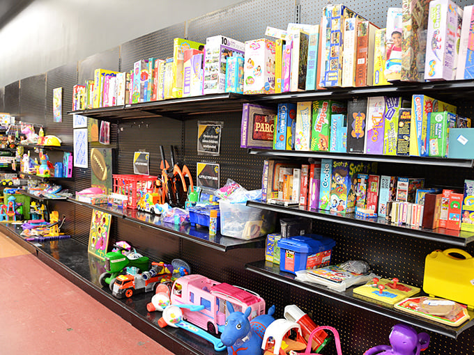 A toy collector's paradise where board games, puzzles, and plastic playthings await their next adventure with new families.