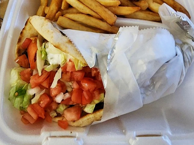This isn't just a gyro&mdash;it's a Mediterranean vacation wrapped in warm pita. Fresh, vibrant, and requiring absolutely no passport or TSA pat-down.