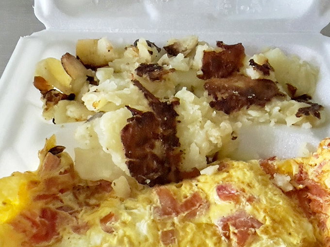 Home fries with bacon bits&mdash;the breakfast equivalent of finding money in your pocket. Simple pleasures that make Mondays bearable.